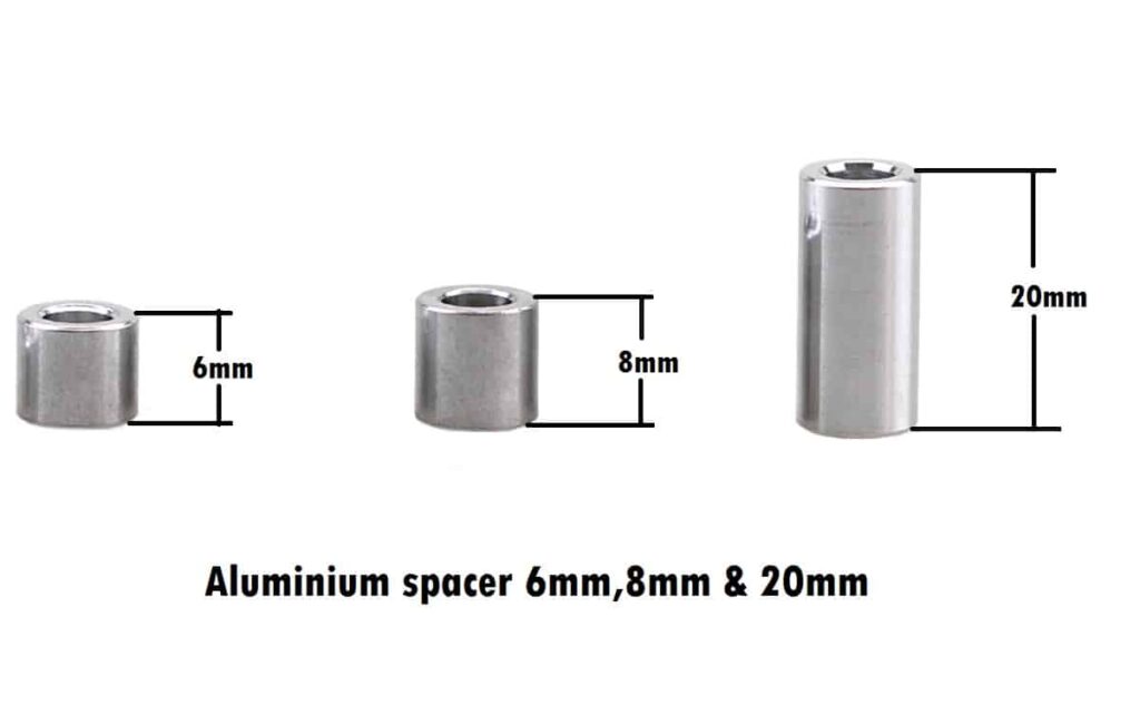 spacer high quality M5 aluminium material for 3d printer machine
