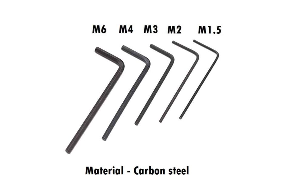 Allen keys - M1.5, M2, M3, M4 & M6 well coated 3d printer allen key set ...