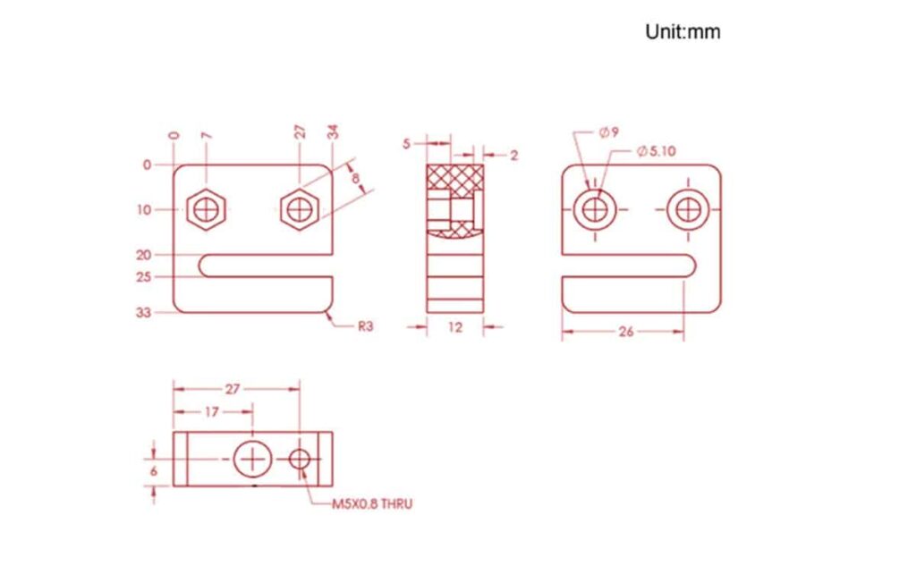 Buy Anti Backlash Nut Block for 8mm T8 Lead Screw | CNC & 3D Printer Z ...